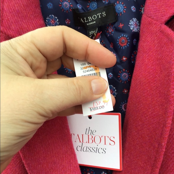 Talbots | Jackets & Coats | Nwt Talbots Classic Pink Aberdeen ...